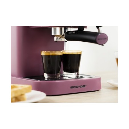 CAFETIÈRE ESPRESSO VIOLET ECODE DELICE, PRESSION 20 BARS, VAPORISATEUR ...